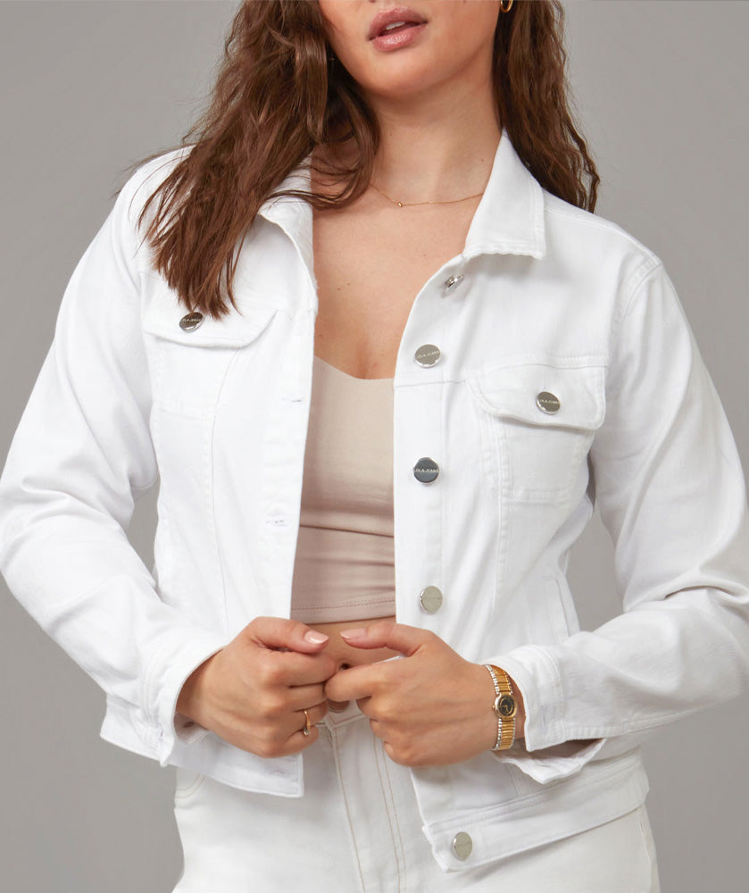 Gabriella Classic Stretch Denim Jean Jacket – Mary Walter